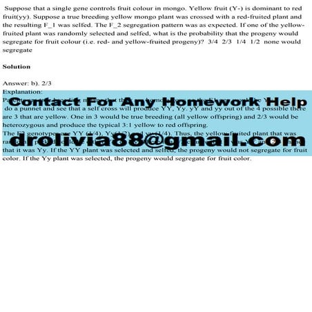 Suppose that a single gene controls fruit colour in mongo. Yellow fru.pdf