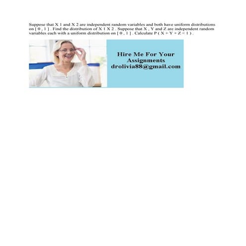 Suppose That X1 And X2 Are Independent Random Variables And Both Have Pdf