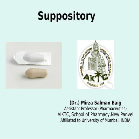 Suppositories sb | PPT