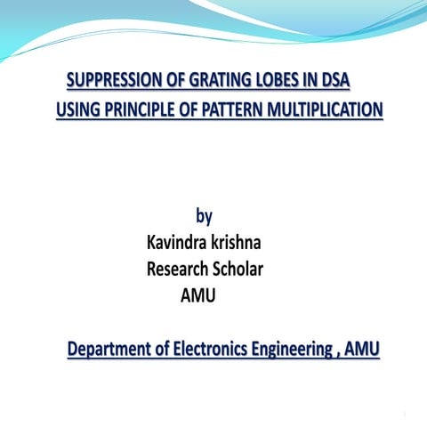 Suppression of grating lobes | PDF