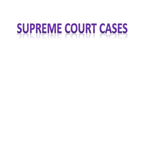 Supreme court cases | PPT