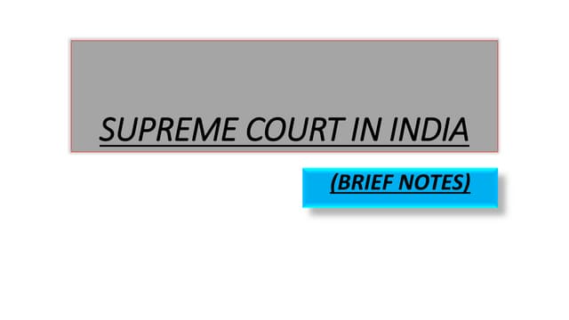 Indian Judicial System | PPTX