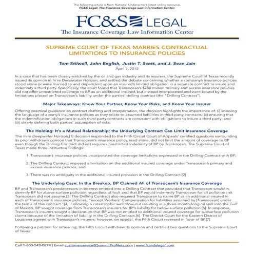 Separation of Insureds | PDF