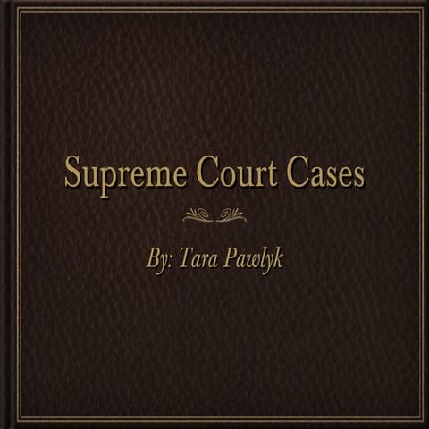 Supreme court project | PPT