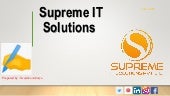 Supremeitsolutions presentations