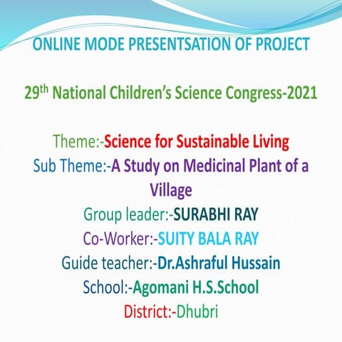 Surabhi Ray-ONLINE MODE PRESENTSATION OF PROJECT.pptx