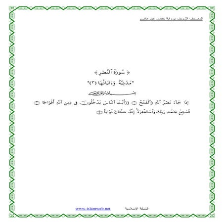 Surah An Nasr | PDF