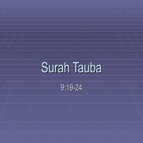 Surah Tauba | PPT