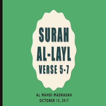 Commentary of the Noble Quran - Chapter 108 - Surah al-Layl - Part 4 ...