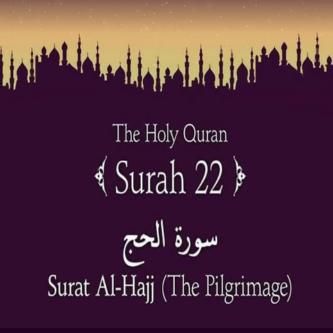 Surah al Haj 2021 JTQ English | PPTX