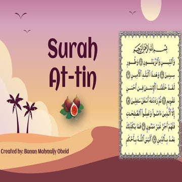 Surah At-Tin | PPTX | Islam | Religion & Spirituality