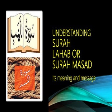 Surah lahab | PPTX