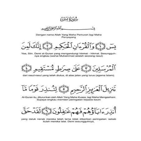 Surah yassin | PDF