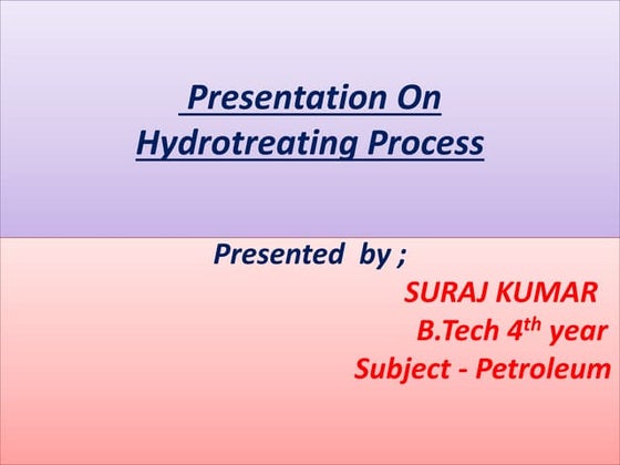 Chapter 5c -hydrocracking_i | PPT