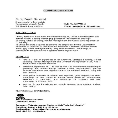 Suraj cv new | PDF