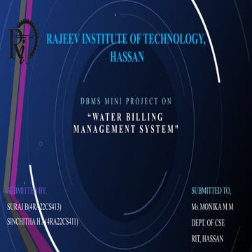 water billing managment system pptdbms.pptx