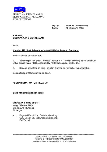 8 ponteng sekolah surat-surat amaran | PDF