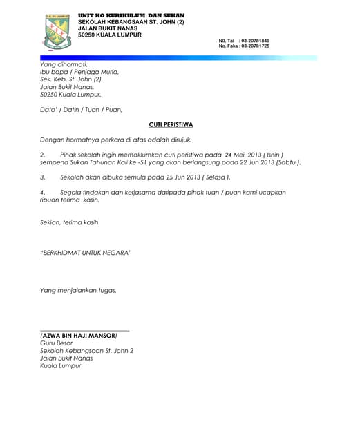 Surat jemputan program jom ke sekolah skpm | DOCX