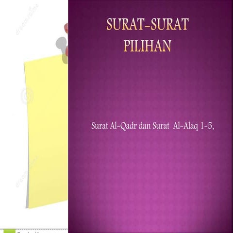 PPT Surat al qadr dan surat al-alaq 1-5 | PPTX