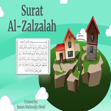 Surah Al-Zalzalah for kids | PPTX