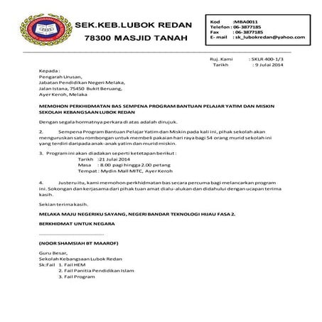 Surat bas jpn | DOCX