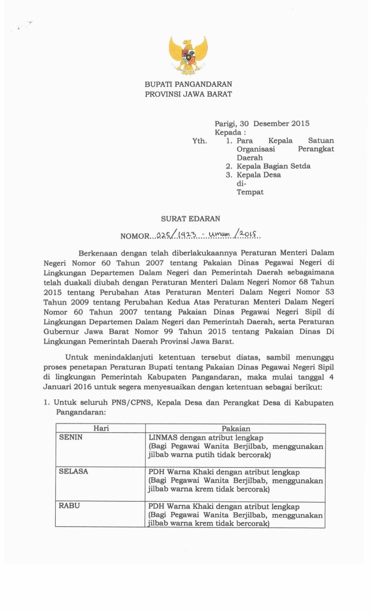 Contoh Surat Edaran Bupati - Delinewstv