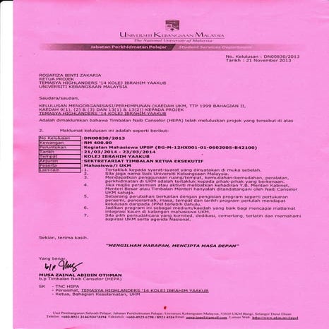 Surat kelulusan jppel th 1 | PDF