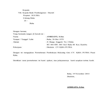 Surat kepada bpd raha | DOCX