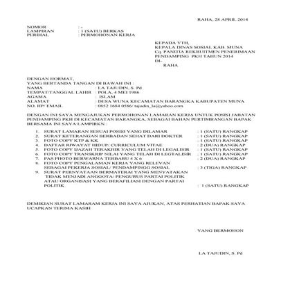 Surat lamaran | PDF