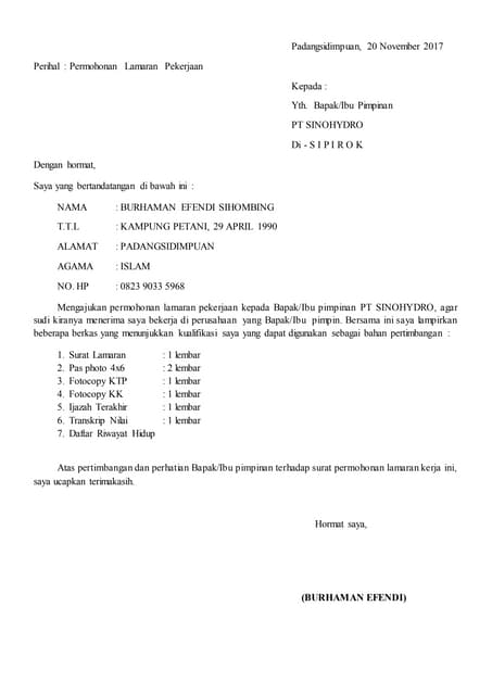 Lamaran | PDF