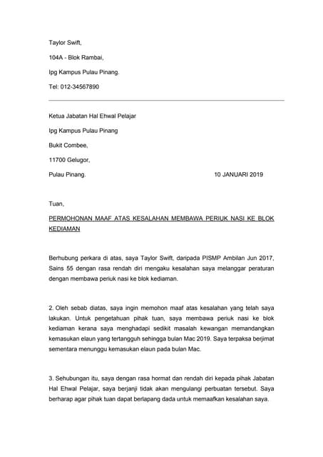 Contoh Surat batal tuntutan tribunal | PDF