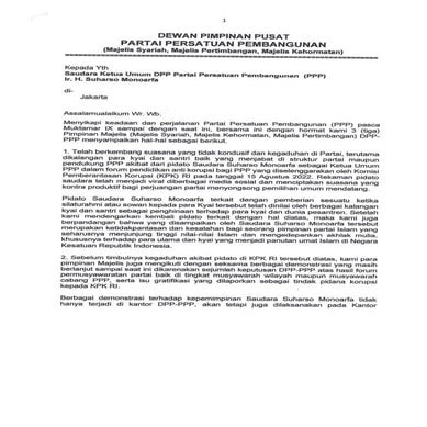 SURAT MAJELIS DPP PPP | PDF