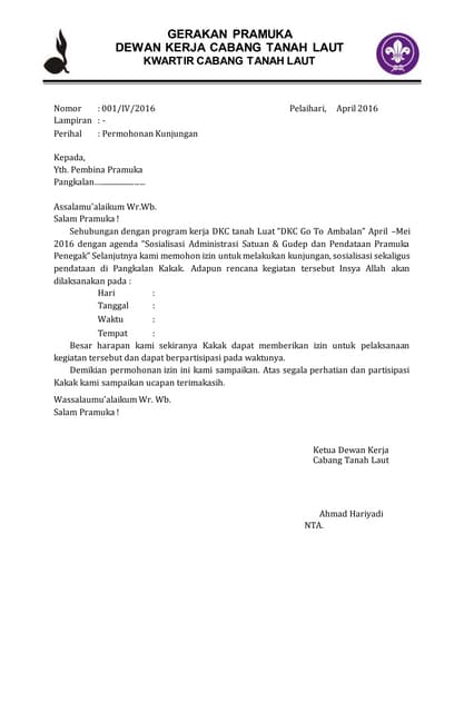 Surat mohon sumbangan | DOCX