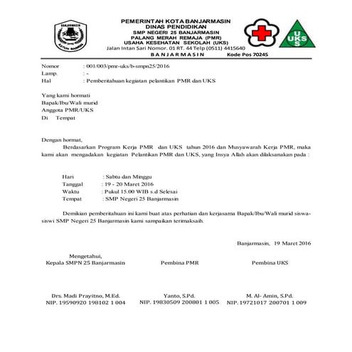 Contoh proposal kegiatan pmr | DOCX
