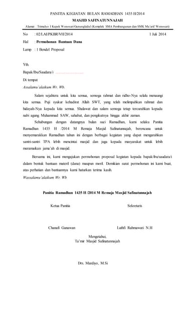 Proposal takbir keliling | PDF