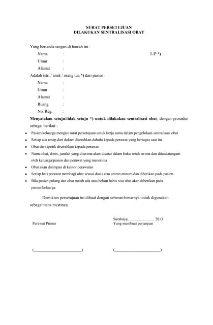 Formulir general consent | DOCX