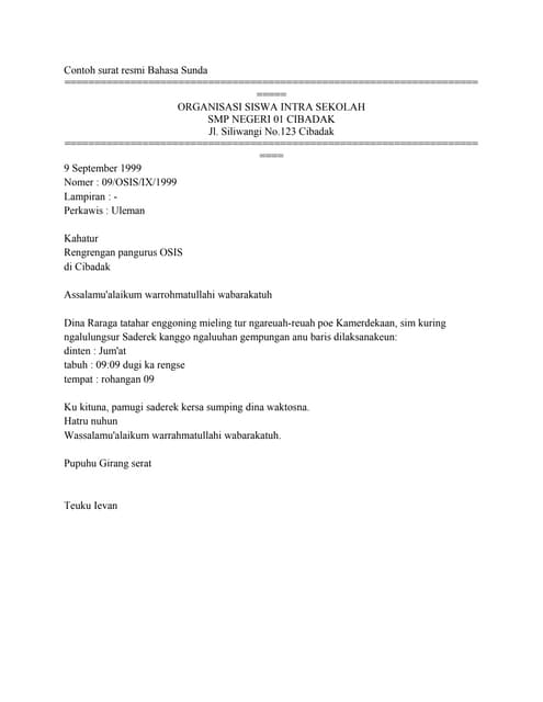 Surat resmi 2 | DOC