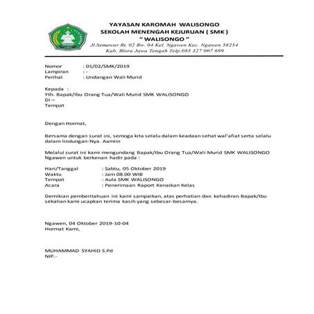 Undangan Syukuran Rumah 2 lembar word siap edit | DOC