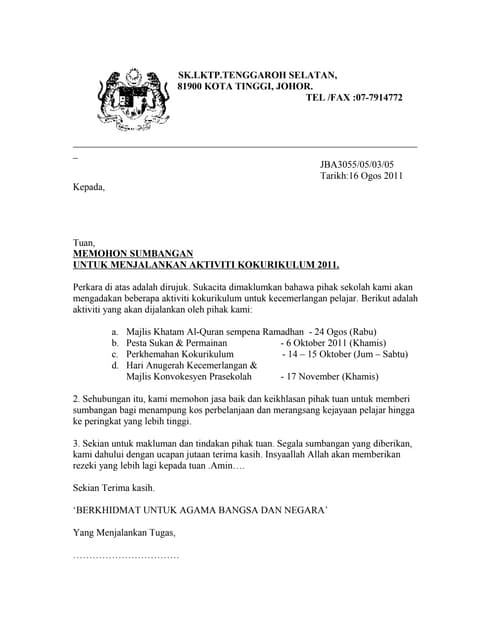 Surat jemputan program jom ke sekolah skpm | DOCX