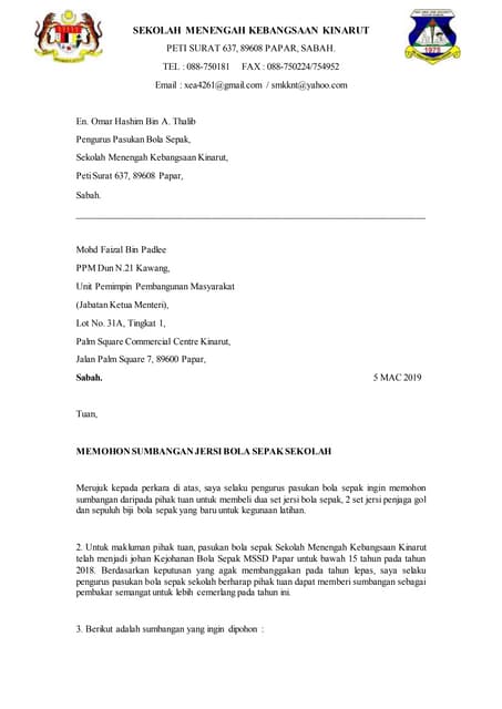 Surat jemputan program jom ke sekolah skpm | PDF