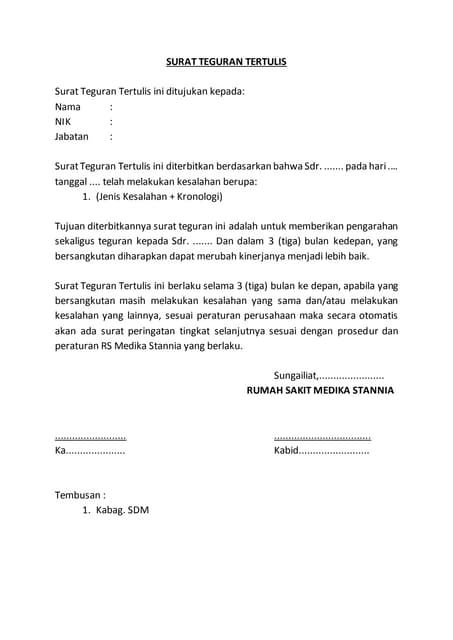 Contoh Surat pernyataan | DOCX