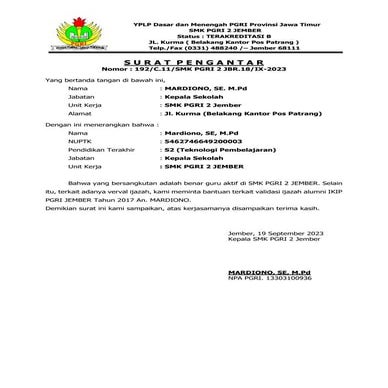 SURAT VERVAL IJAZAH KETERANGAN LENGKAP FIX | DOCX