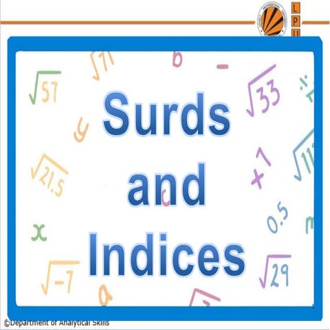 SURDS and INDICES.ppt