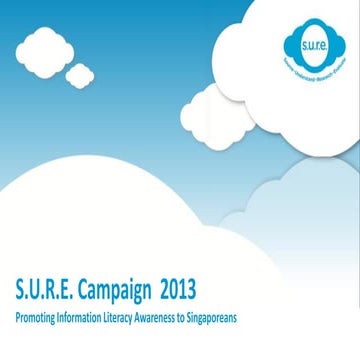 Sure campaign promoting il to singaporeans nlb | PDF