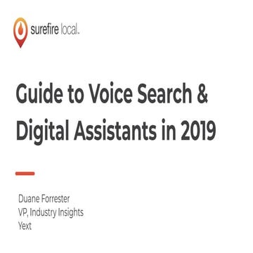 Guide to Voice Search & Digital Assistants | PDF