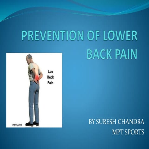 Prevention of lower back pain | PPTX