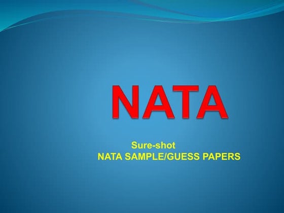 Nata Study Material | PDF