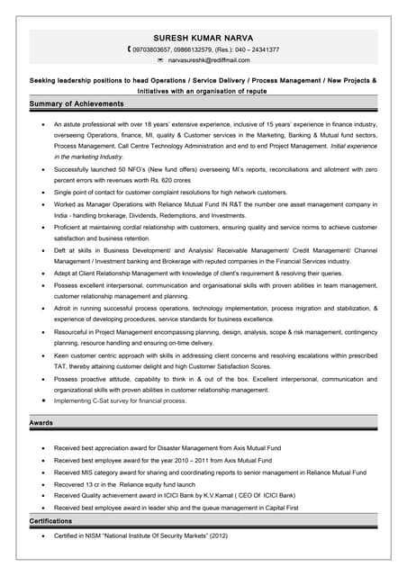 Swathi Krishnan - Resume | PDF | Credit Cards | Personal Debt