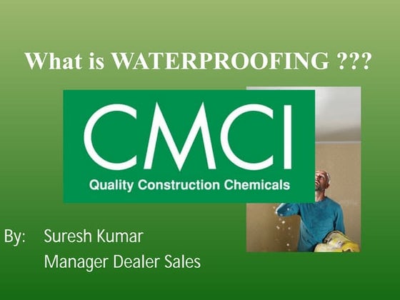Water proofing in buildings | PPT