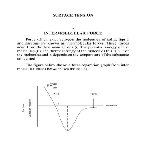 Surface Tension - Class XI CBSE | PPTX